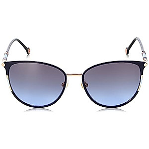 Carolina Herrera Grey Shaded Blue Butterfly Ladies Sunglasses CH 0029/S 0LKS/GB 60