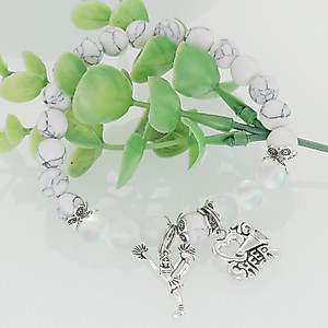 HUTIMY Cheer Bracelet Beads Bracelets Gifts Ideas for Cheer Team Jewelry Teens Cheerleading Bracelet