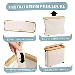 Toilet Paper Storage Anti-Slip Toilet Paper Bin with Lid Handle Waterproof Standing Toilet Paper Basket 18 x 6 x 14 Bathroom Accessories for Home, Hotel Beige.