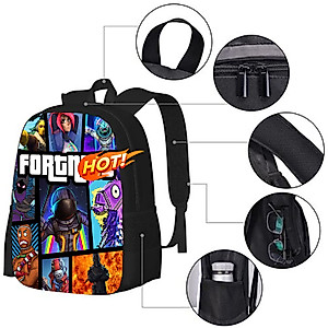 Vlnfdts Kids Backpack Cartoon Anime School Bag Cute Large Capacity Travel Bag Student Bookbag for Boys Girls Teenager