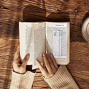 50pc 3 x 8" Reading List Bookmark,Personal Libraries Cards Book Tracker Notecards,Reading Log,Gift for Reading Lover Readers|Literary Gifts,Book Accessories