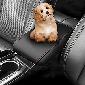 AOMSAZTO Console for 2016-2023 Toyota Tacoma Amrest Cover Black with Red Stiches