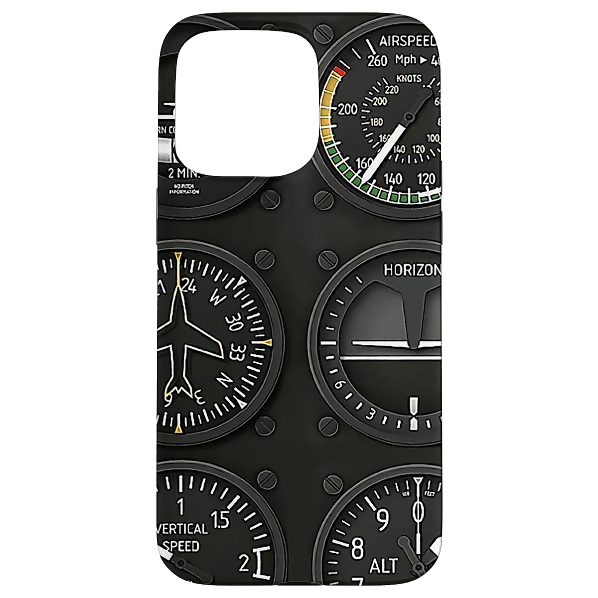iPhone 15 Pro Max Vintage Airplane Instruments Aircraft Aviation Pilot Gifts Case