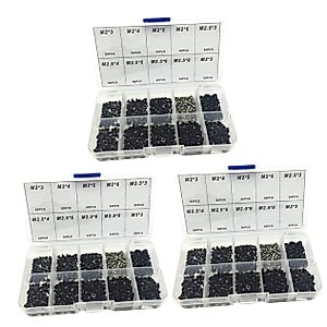 VILLCASE 1500 Pcs Meebook Cross Head Screw Laptop Repairing Screws Laptop Screws Kit Laptop Computers Cross Recessed Latop Machine Repairing Screws Bolts Suit Metal Repair Tool