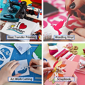 Dorhui 15 Pieces Craft Weeding Tools Set, Vinyl Weeding Tools Cricut Utensils Accessories Craft Basic Set Craft Vinyl Tools Kit for Weeding Vinyl, Silhouettes, Cameos, Lettering