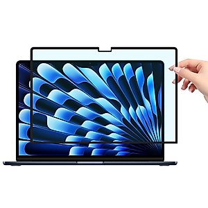 FILMEXT Macbook Air 15 inch Screen Protector (2024-2023,M3 M2), Anti-Glare Anti-Blue Light Filter Bubble Free Eye Protection MacBook Air 15.3" A2941 A3114