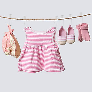 50 Pieces Diaper Pins Safety 2.2 Inch Plastic Head Cloth Diaper Nappy Pins with Locking Closures Stainless Steel with Velvet Bag(White)