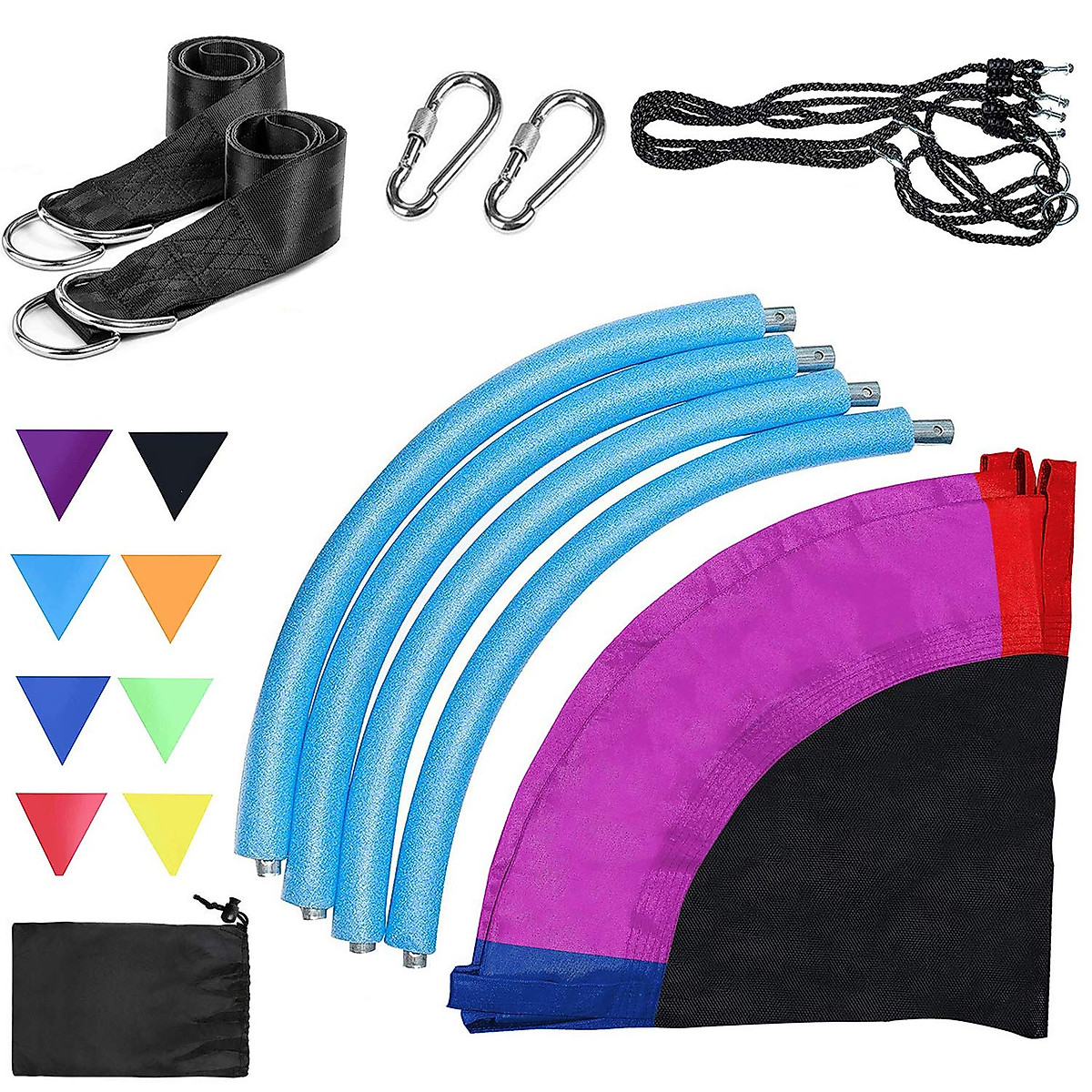 Hanging Tree Swing Waterproof Backyard Hammock Chair Max Capacity 600lbs Play Nest Swing Play House Castle Outdoor Garden Flying Family Swing Seat Camping Tree House with Hanging Straps Set