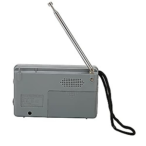 GOWENIC Portable Radio, Mini Pocket AM FM Transistor Radio Battery Powered Weather Radio with Loudspeaker Headphone Jack for Home, Outdoor Travel, Entertainment, Emergency Use