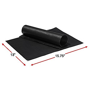 OxGord BBQ Grill Mat - Grilling Sheet for NonStick Barbeque Cooking - Pack of 4, 16x13 Inches - High Heat, Reusable Matt for Gas, Charcoal, Electric Grille, or Baking