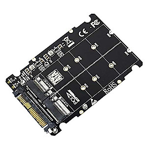 DOCOOP 2 in 1 M.2 NVMe SATA U2PCB M.2 NVME SSD Key M Key B SSD to U.2 SFF-8639 PCIe M2 Converter Desktop Computer Parts