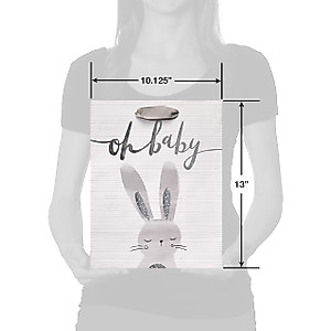 Papyrus 13" Large Gift Bag (Rabbit) for Baby Showers, New Baby, Baptisms, Christenings and All Baby Occasions (1 Bag)