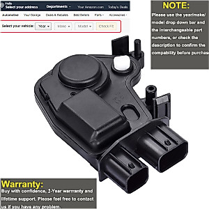FAERSI Door Lock Actuator Motor Front Right Compatible with Honda 2001-2005 Civic, 2003-2007 Accord, 2003-2008 Pilot, 2005-2010 Odyssey, 2002-2006 Acura RSX Replaces 72115-S6A-J01 72115-S6A-J11