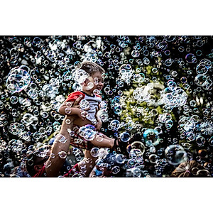 Atomic Bubbles: Bubble Love Bubblegum Scented Bubbles - 2 Pack - 4oz Bottles, Oversized Wand, Kids Events, Party Favors, Indoor & Outdoor, Non-Toxic