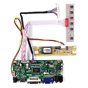 VSDISPLAY HD-MI VGA Audio LCD Controller Board for 18.5" 1366x768 2ccfl Backlight 30pin LVDS LCD, Such as M185XW01 M185WX1-501 LP185WH1 M185B1 G185XW01 V0 V185V1-L02/L03/L11 HT185WX1-100