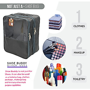 atorakushon® Shoe Bag Travel Organizer Pouch Waterproof Portable Storage Organizer Shoe Pouch Shoe Bag Cover Grey