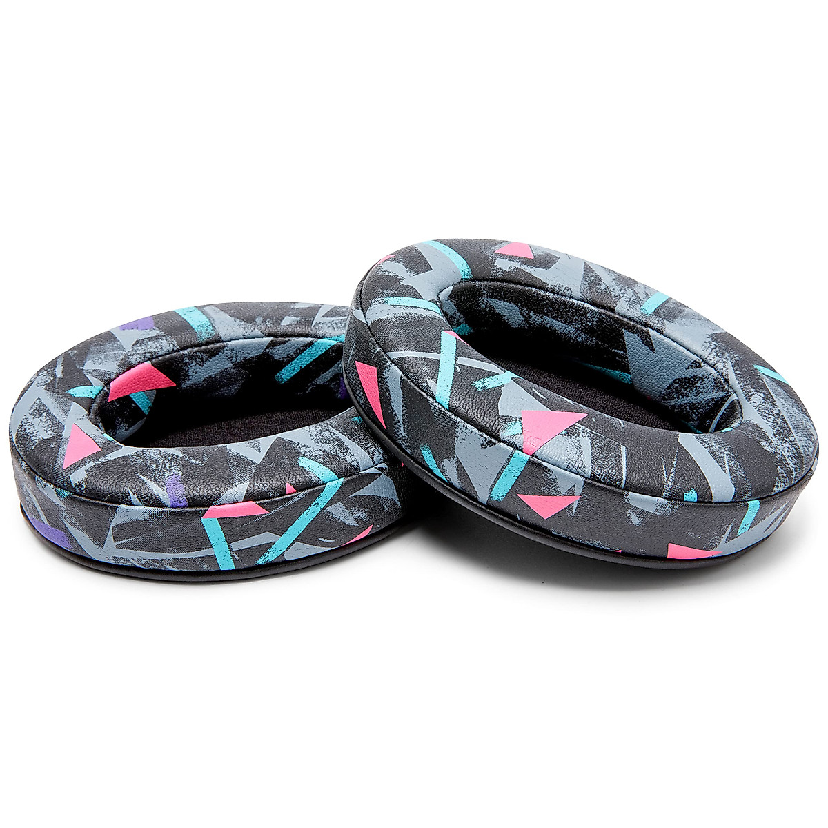 WC Wicked Cushions PadZ - Thick & Soft Ear Pads for ATH M50X / M40X / SteelSeries Arctis/HyperX Cloud & Alpha/Logitech G Pro X/Compatible with Over 50 Headphones | 90s Black