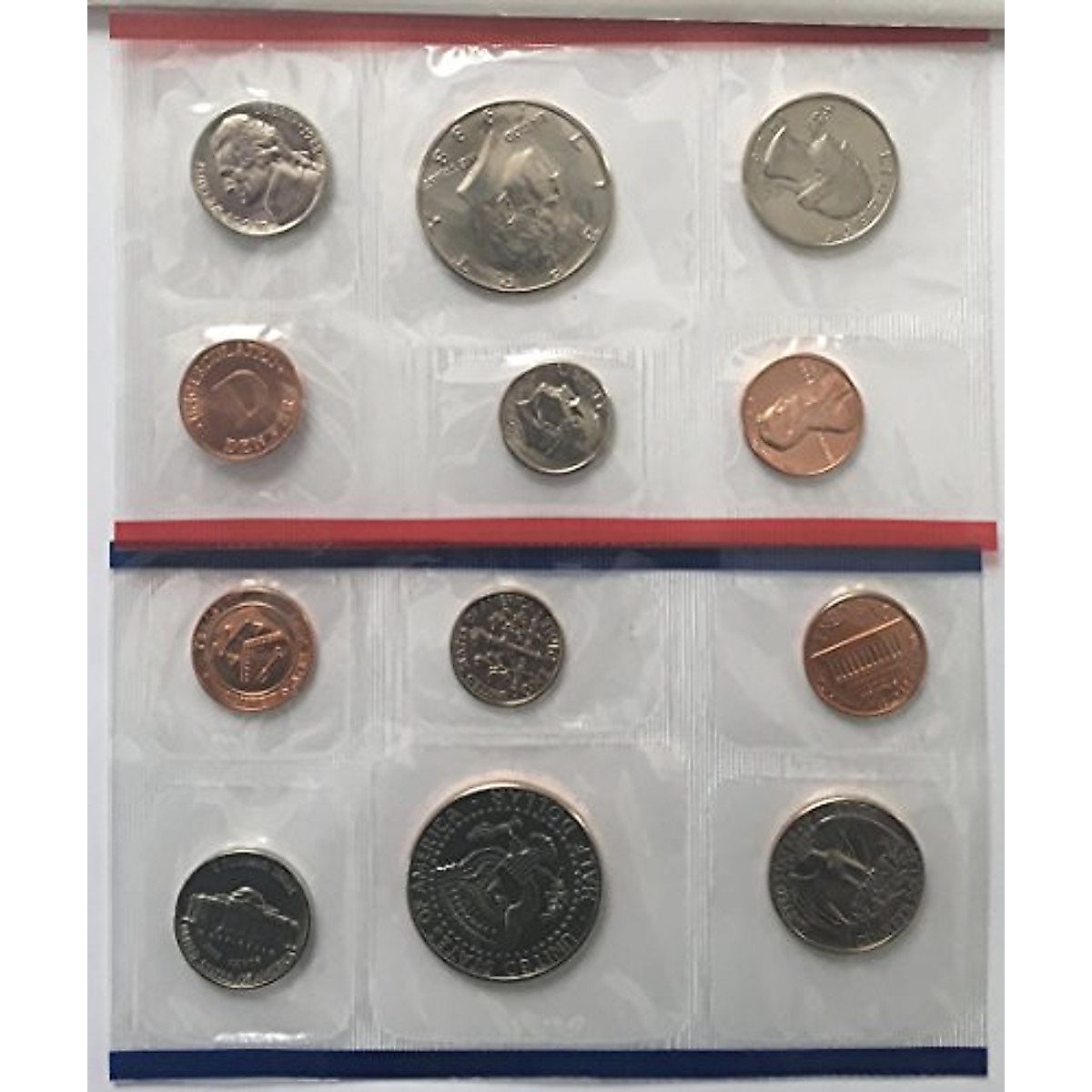1988 P D US Mint Set 10 Piece Comes in the Original Packing from the Mint Uncirculated