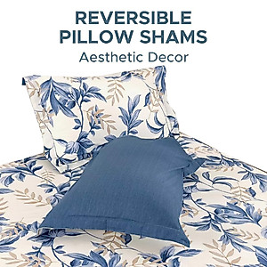 Essina Duvet Cover Set – 3 Pcs Queen Duvet Cover Set – Queen Duvet Cover and 2 Pillow Shams – 620 Thread Count – Soft Cotton Duvet Cover Queen Size – Luxurious Cotton Comforter Cover – Watercolor