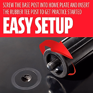 Franklin Sports Hitting/Batting Tee Stand for Baseball, Teeball and Softball Practice - Adjustable - Heavy Duty