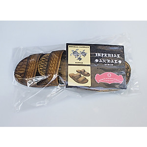 Hawaii Brown and Black Jesus sandals for Kids.(These kid sandals run 2 sizes smaller than US kid sizes) (Kid 3, Brown)