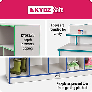 Jonti-Craft Rainbow Accents 0324JCWW000 Toddler Single Mobile Storage Unit - Gray