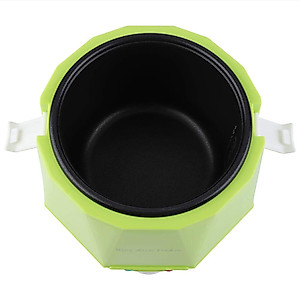 Electric Rice Cooker for Truck,24V 140W 1.6 L Electric Portable Multifunctional Rice Cooker Food Steamer for Home Truck(green)