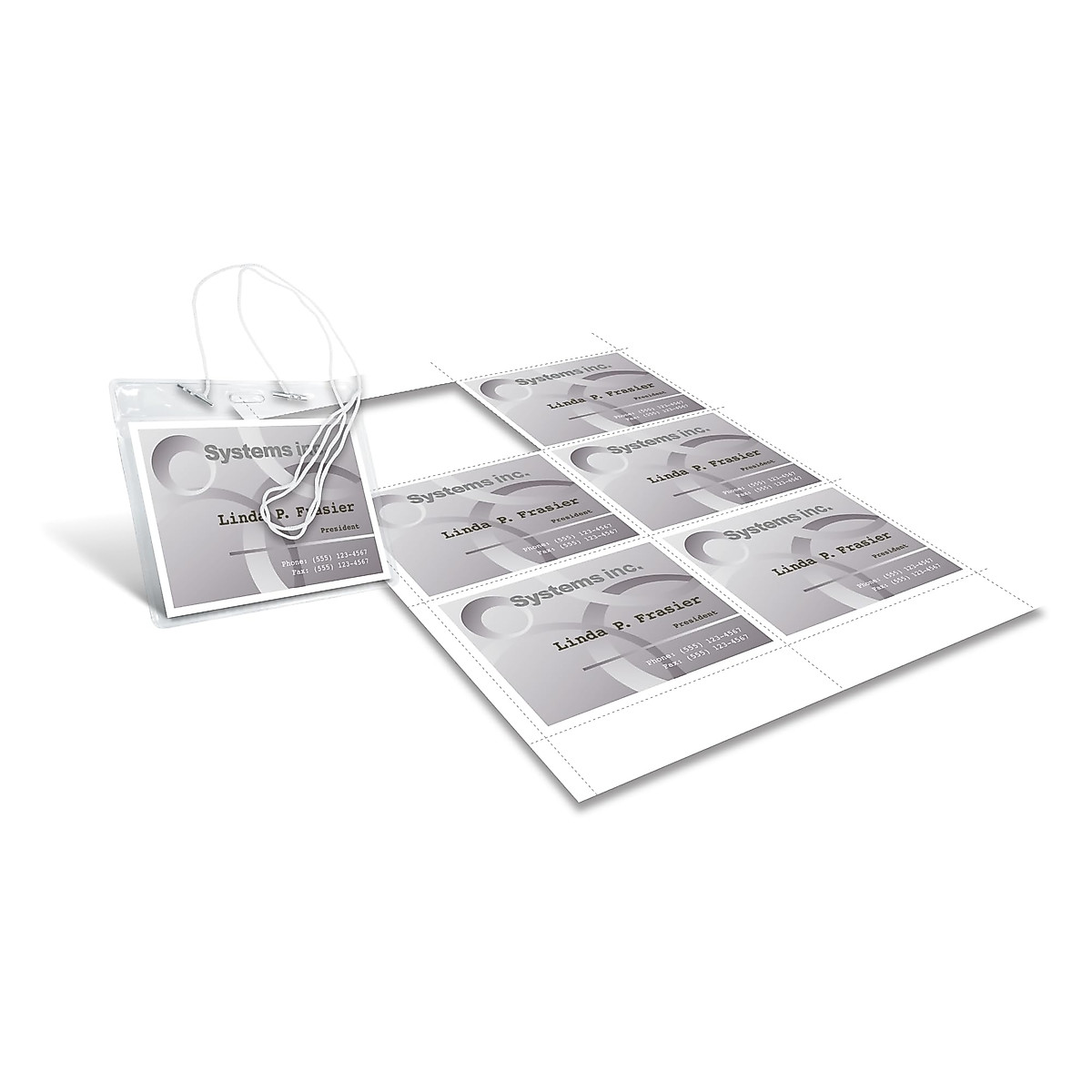Office Depot® Brand Name Badge Kit, Pack of 50
