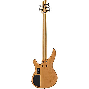 Yamaha TRBX605 5-String Flamed Maple Bass Guitar, Natural Satin