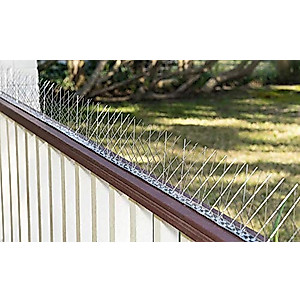 Yerdos Durable All Stainless Steel Bird Spikes Kit - Metal Bird Deterrent Device for Deterring Pigeons, Crows, Woodpeckers(3 Pack)