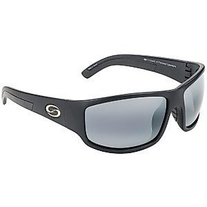 Strike King S11 Optics Caddo Polarized Sunglasses with Matte Black Frames and Gray Lenses, One Size