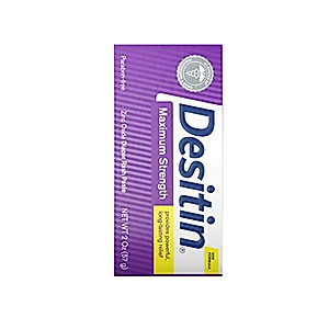 Desitin Maximum Strength Baby Diaper Rash Cream with 40% Zinc Oxide, Travel Size 2 Ounce