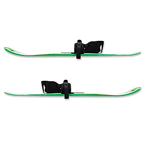 Sola Winter Sports Kid's Beginner Snow Skis and Poles with Bindings Age 3-4 (Tiger)