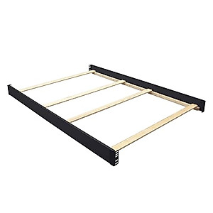 Full Size Conversion Kit Bed Rails for Rowen Crib by Simmons Kids & Delta Children - #0050 (Black Espresso - 907)