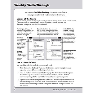 A Word a Day, Grade 4 Teacher Edition