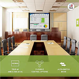 IOGEAR HDMI 8 Port Switch - 4K @ 60Hz - 8 in x 1 Out - True HD and DTS HD Master Audio - Auto Switch - IR Remote Control - Front Panel LED - GHSW8481