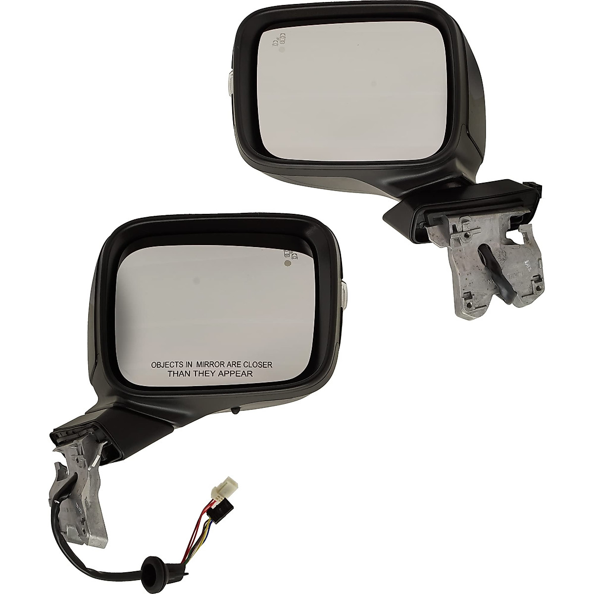 Kool Vue Driver & Passenger Side Power Heated Mirrors for Jeep Renegade 2015-2023 With Signal Light, Blind Spot Monitor & Memory Paintable