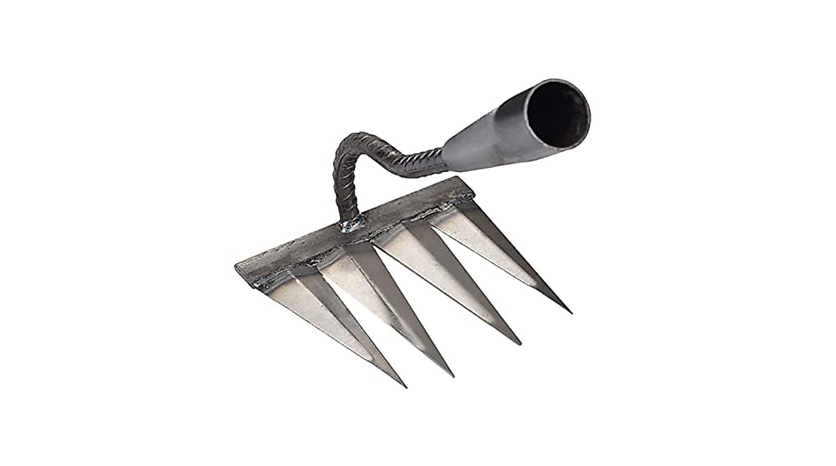 Geraffely Dethatcher Rake - Metal Hand Rakes for Gardening, Weeding ...