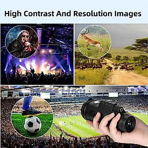 New 2023 Monocular Telescope for Smartphone，High Power Monocular with Smartphone Adapter and Sturdy Tripod， BAK4 Prism Monocular for Boating/Yachting/Sports/Bird Watching/Auto Racing/Hunting/Trevel