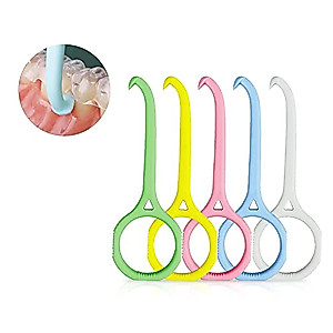 Clear Aligner Removal Tool, 50 Pieces Invisible Removable Braces Extractor Retainer Remover Personal Orthodontic Supplies Braces hook Stealth Hook (Pink, Blue, Purple, Green)