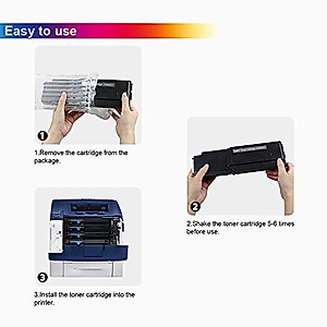 CHENPHON Remanufactured Xerox VersaLink C400 C405 Toner Cartridges Replacement for Xerox 106R03512 106R03514 106R03515 106R03513 Toner Cartridge, High Yield 4-Pack KCMY