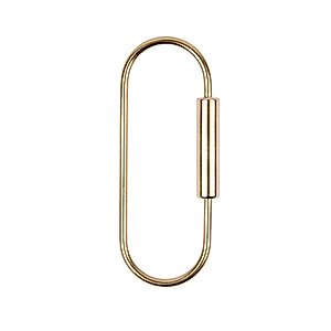 KUNSON Creative Design Brass Screw Lock Key Chain Ring, Beautiful Simple EDC Keychain Hanging Ring Practical Handicrafts