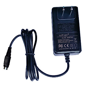 UpBright 4-Pin 12V AC/DC Adapter Compatible with Night Owl DVR-THD80B-HIK DVR-THD80B-82-HIK DKD-THD80B-84-HIK DVR-THD50B-81-HIK 8 Ch THD 4K Ultra HD HDD 8.0 Digital Video Recorder Power Supply Charger