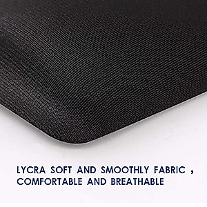 Silicone Keyboard Wrist Rest Pad- Non-Slip Durable & Comfortable for Easy Typing & Pain Relief, Gel Wrist Rest for Keyboard, Strong Grip Designed for Office & Home Use Black 15.7x2.5 in