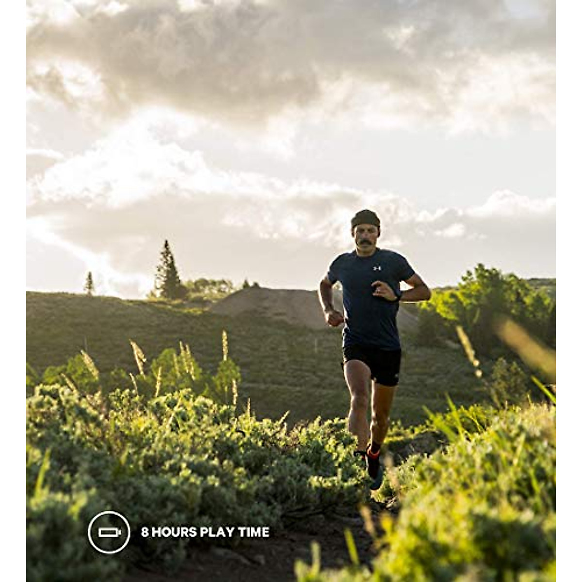 Jaybird X4 Wireless Bluetooth Headphones for Sport Fitness and Running, Compatible with iOS and Android Smartphones: Sweatproof and Waterproof - Black Metallic/Flash (Renewed)