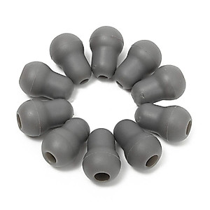 FASTROHY 10Pcs Silicone Soft Earplug Eartips Earpieces for Littmann Stethoscope Reusable Grey