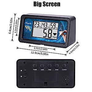 AIMILAR Digital Countdown Days Timer - 9999 Days Count Down Days Timer with Backlight for Retirement Wedding Vacation Christmas New Baby Classroom Lab Kitchen Cooking (Retirement)