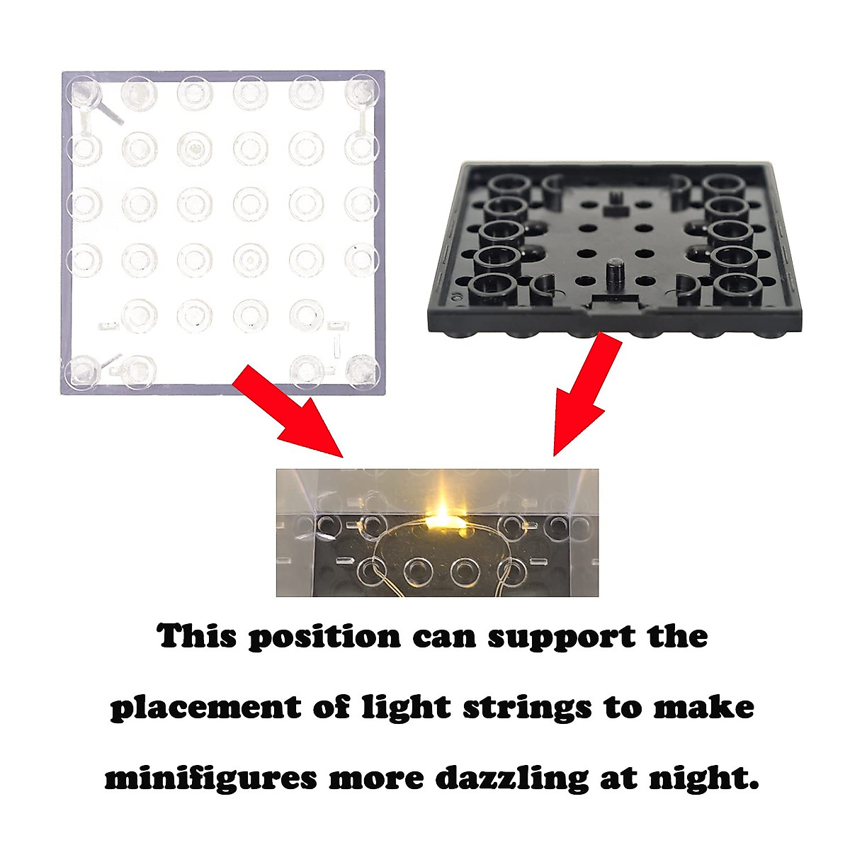 Minifigures Display Case, Acrylic Building Block Display Box, Action Figure Toys Storage for Lego Minifigure, Fit for Lego Lovers(12PCS)