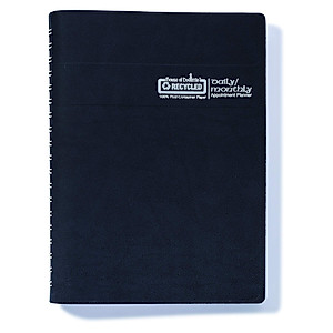 House of Doolittle 2024 Daily And Monthly 24-7 Planner Calendar, Black Cover, 7 x 10 Inches, January - December (HOD289632-24)