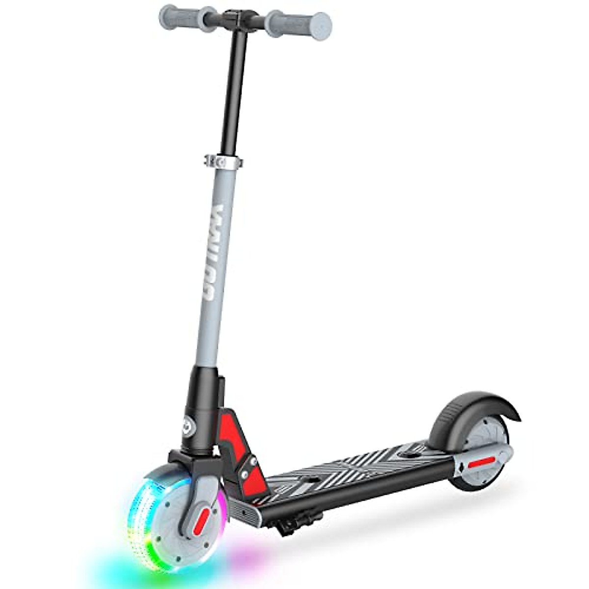 Gotrax GKS Lumios Electric Scooter for Kids Age 6-12, Max 6.25 Mile and 7.5Mph Speed, 6" Flash Front Wheel and 3 Adjustable Height, UL2272 Certified Approved and Lightweight Aluminum Frame for Kid